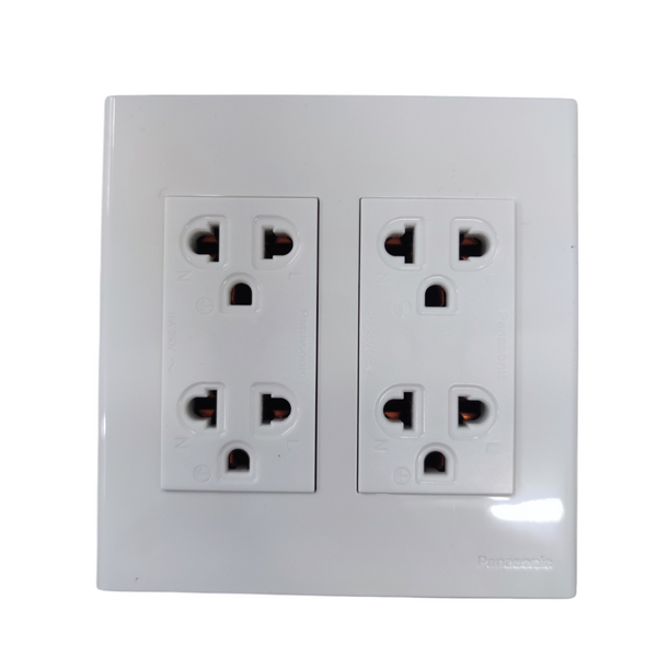 Panasonic 4 Gang Universal Outlet Ground 16A 250V Flush Utility Box ...